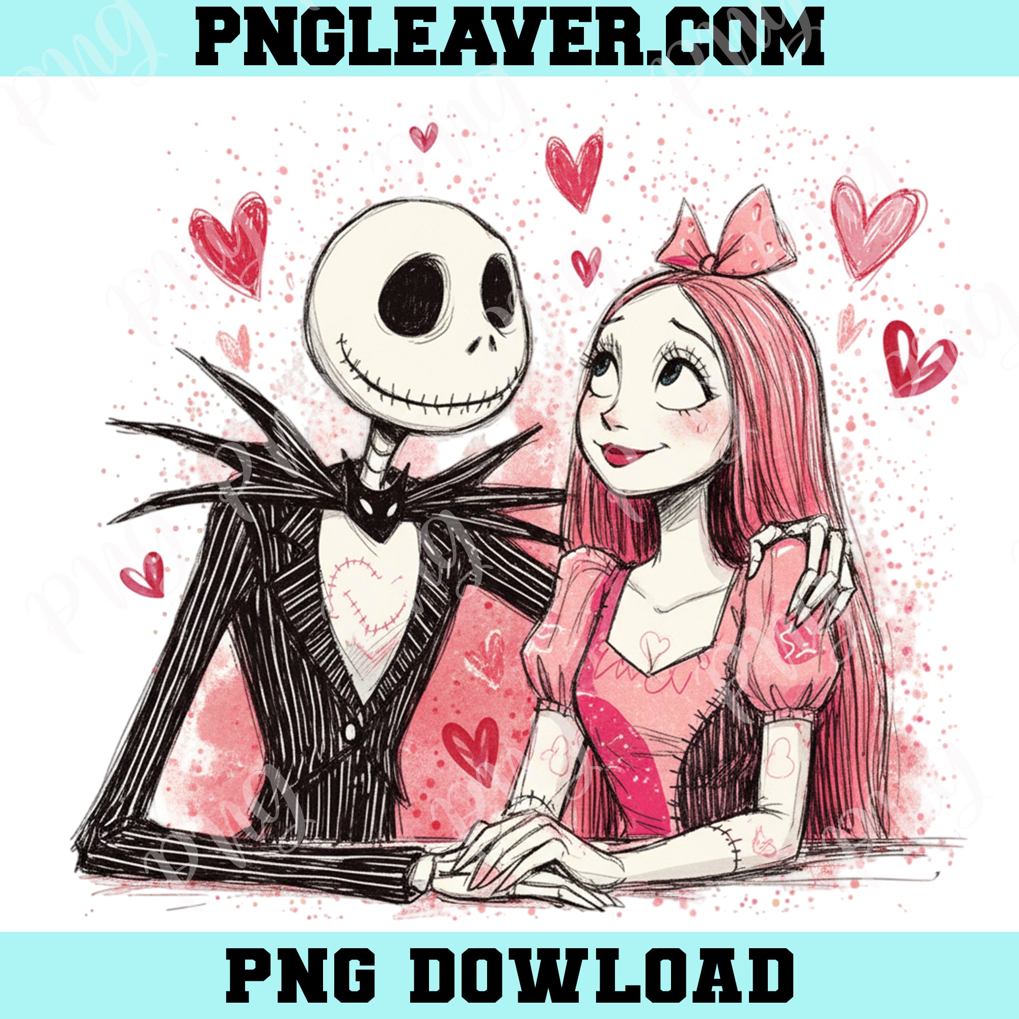 Nightmare Valentine Png, Cartoon movies Valentine Png, Valentine Coupl ...