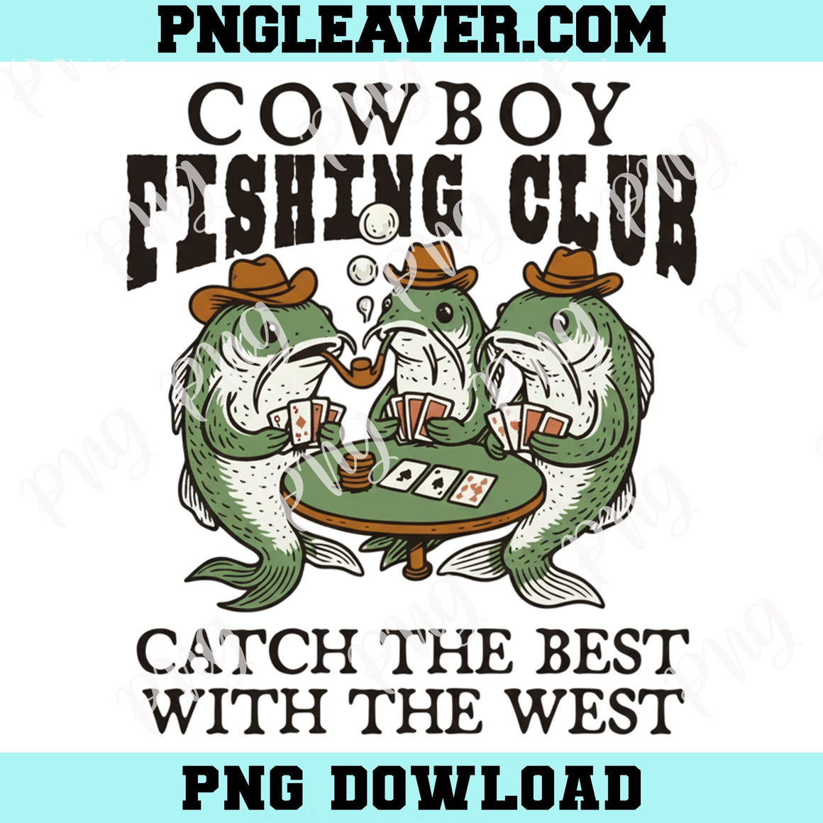 Cowboy Fishing Club PNG, Funny Western png, Retro Fishing Humor Png, V ...