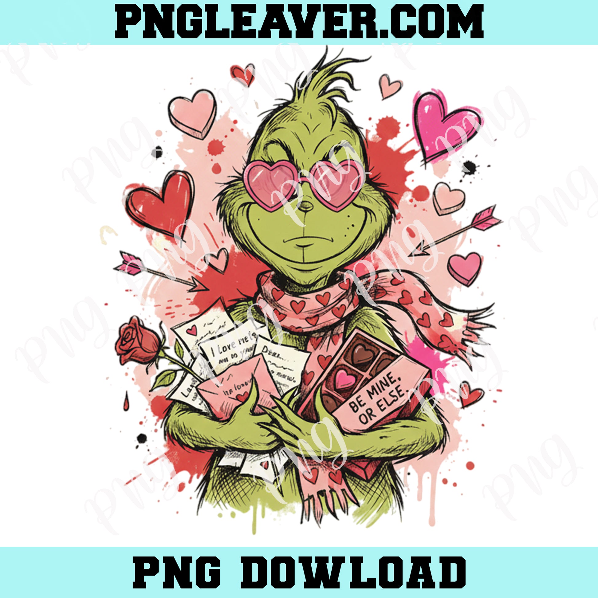 Grinch Valentine PNG, Be Mine Or Else Shirt Design Png, Funny Grinch V ...