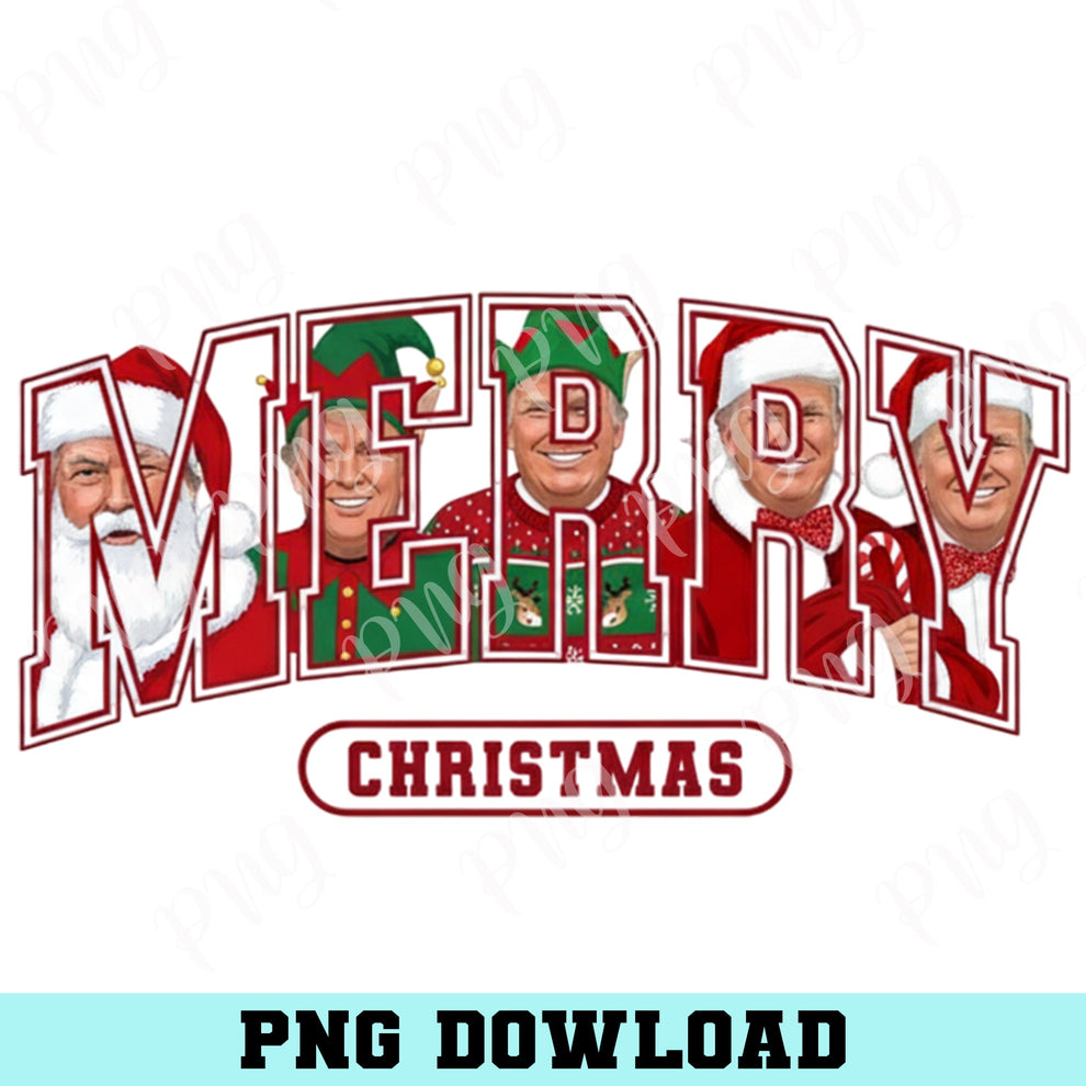 Merry Christmas Trump Face Png, Merry Trump Png, Trump Hat Christmas P ...